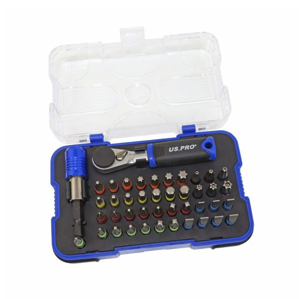 43PC BIT SET WITH HEX BIT RATCHET 1361 — W-Tools Direct