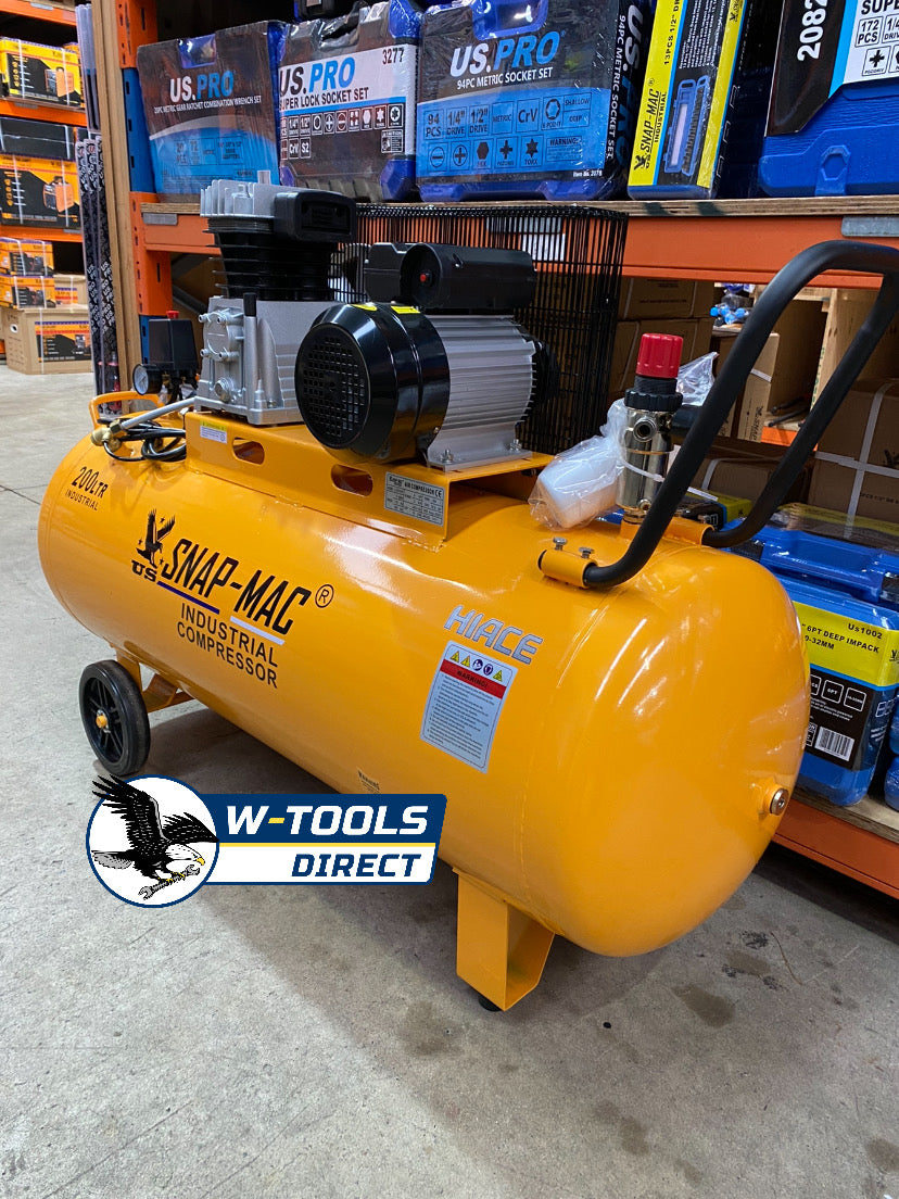 200 Litre Air Compressor 4HP – W-Tools Direct