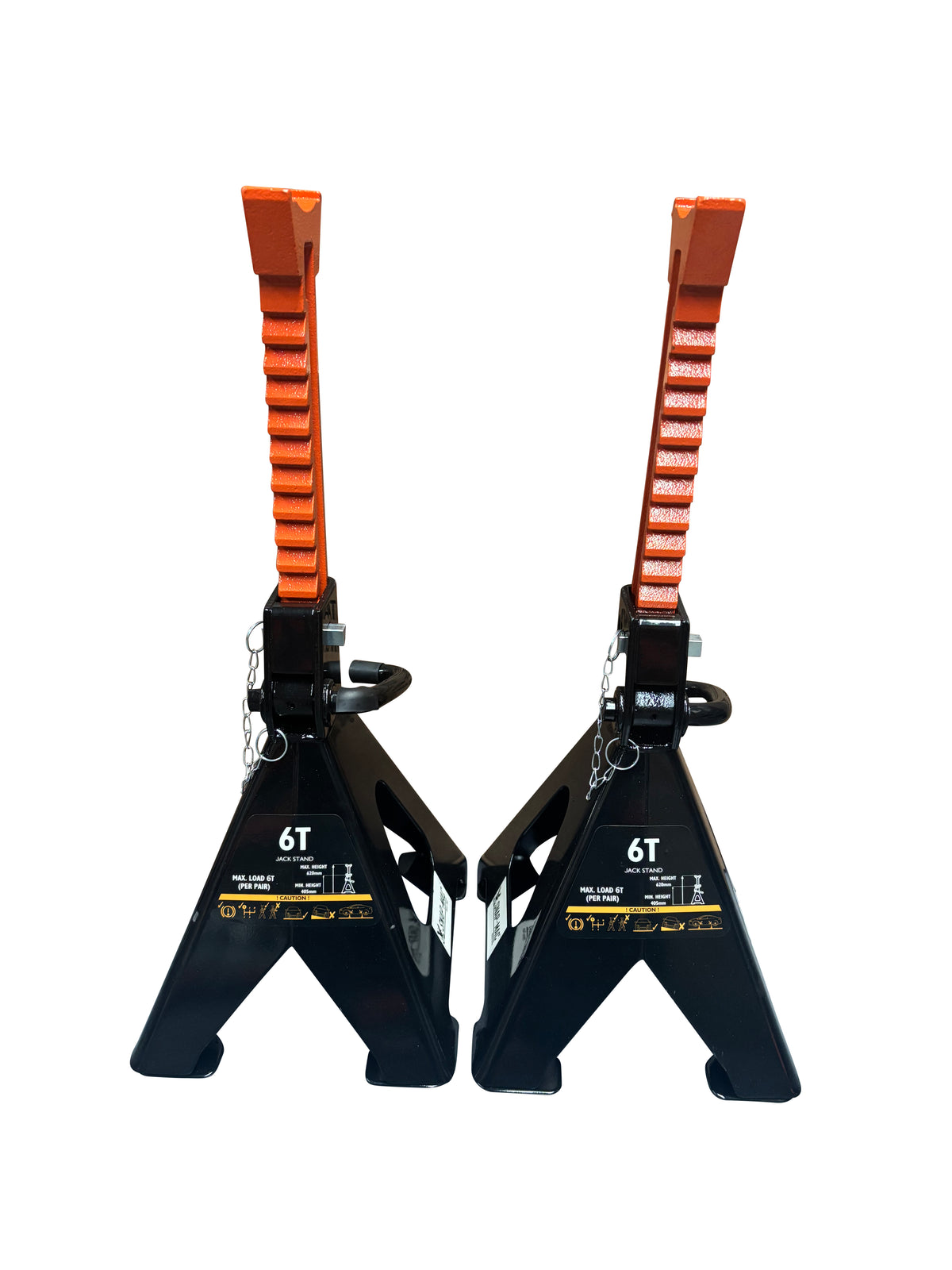 6 Ton Axle Stands Stand Pair Extra Heavy Duty Lorry Van Vehicle 12 Ton ...